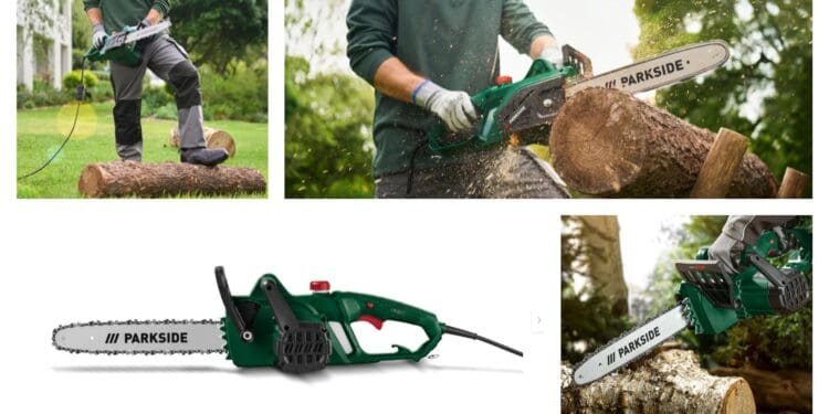 Elektryczna piła łańcuchowa Parside z Lidla - Budowa domu krok po kroku ...